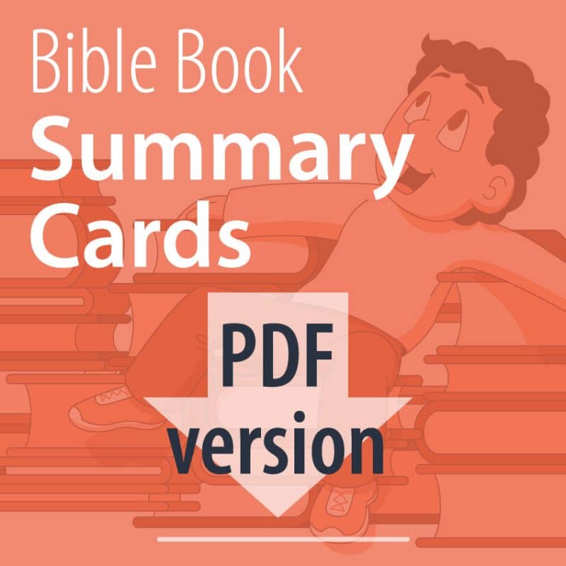 Bible Book Summary Cards [PDF] - Bible Study Guide